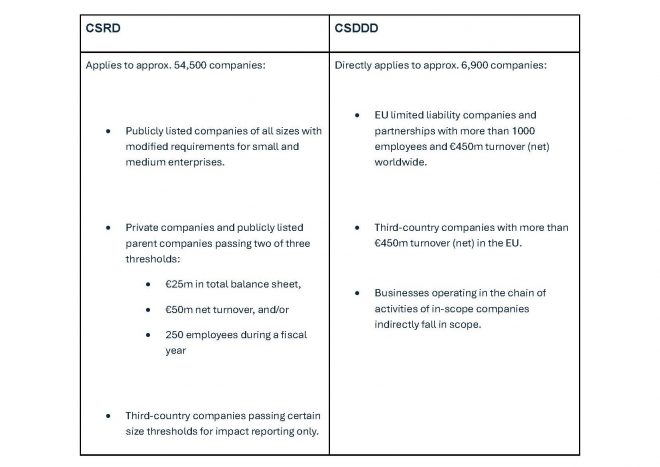 CSRD vs CSDDD: Where is the overlap? - Simply Sustainable